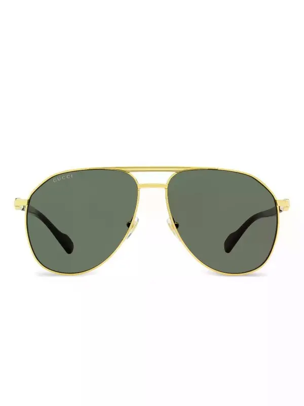 Gucci Gg1220 Pilot Sunglasses - Gold