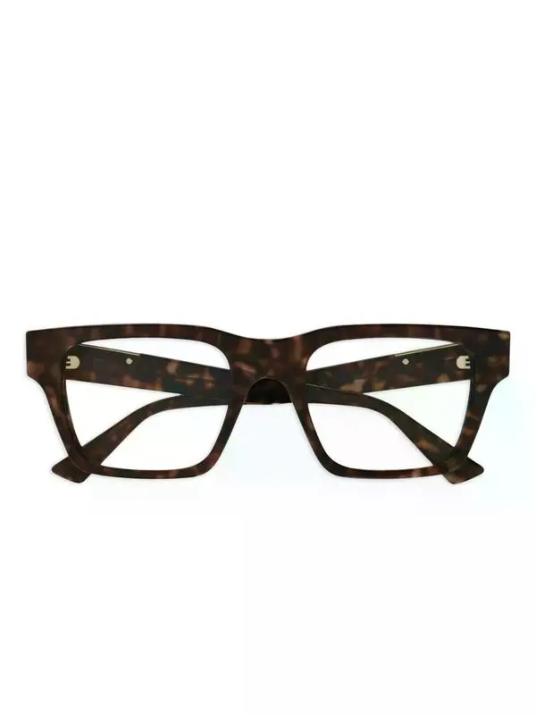 Gucci Logo-engraved Glasses - Brown