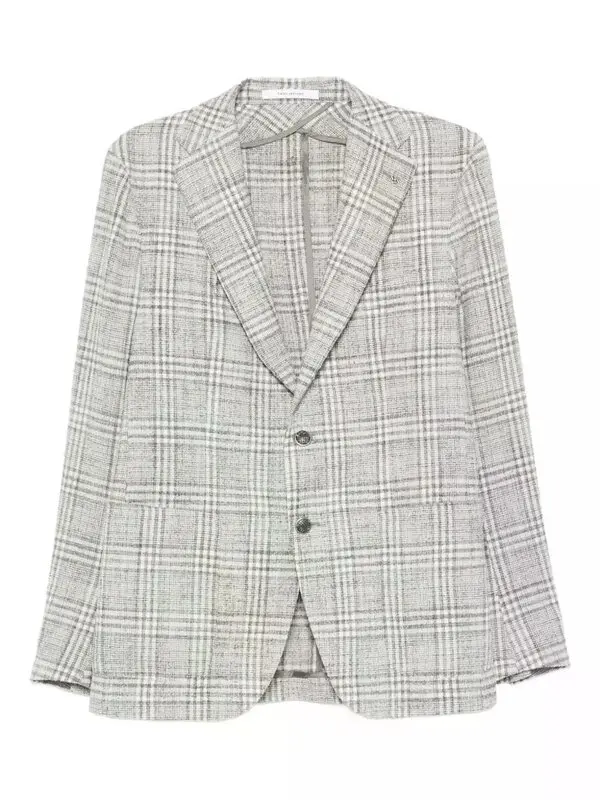 Tagliatore Checked Single-breasted Jacket