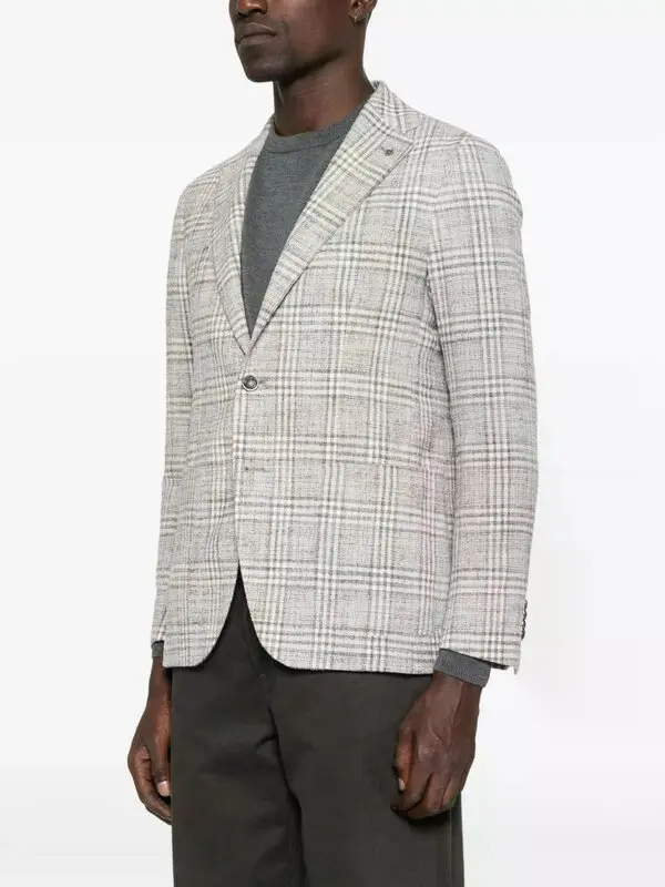 Tagliatore Checked Single-breasted Jacket