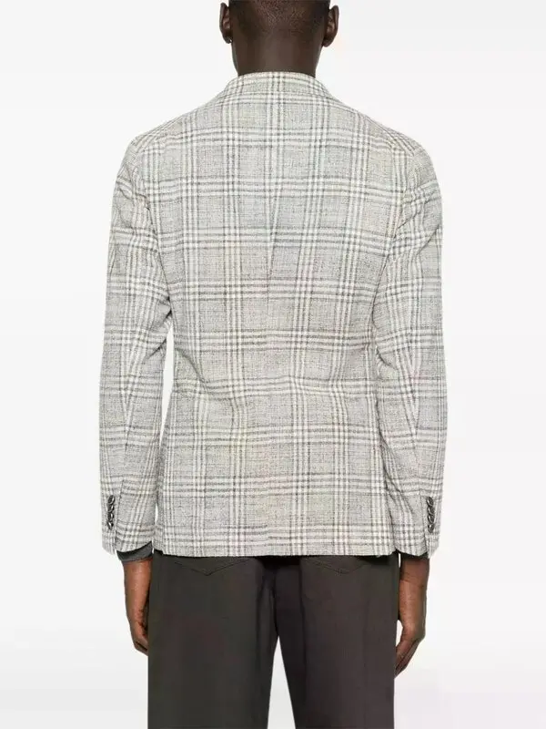Tagliatore Checked Single-breasted Jacket