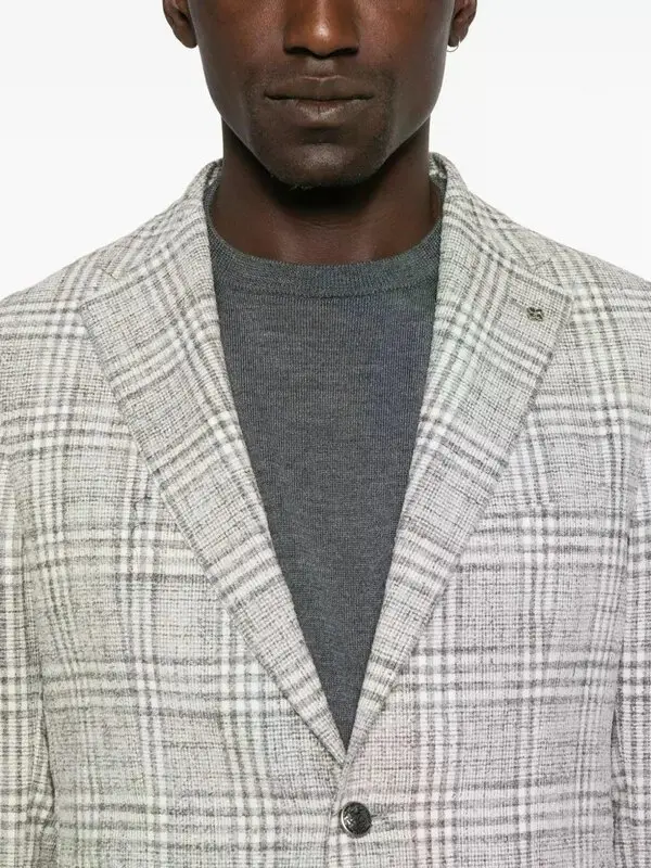 Tagliatore Checked Single-breasted Jacket