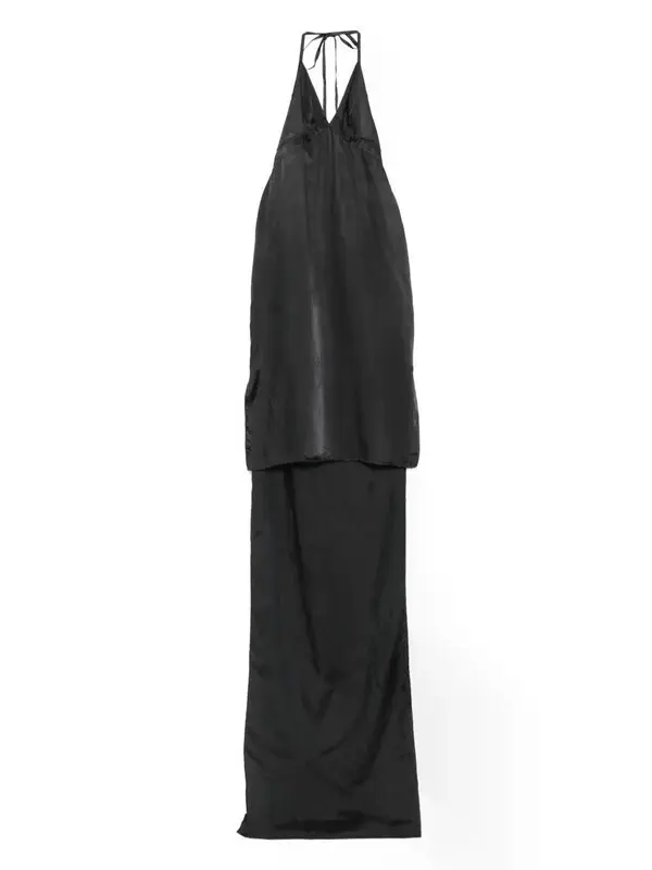 FEDERICO CINA Halter-neck Maxi Dress