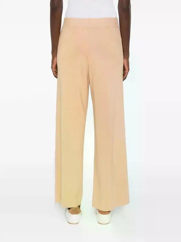 Elisabetta Franchi Logo Trousers - Neutrals