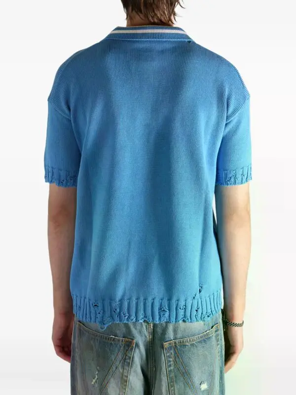 Marni Frayed-hem Polo Shirt