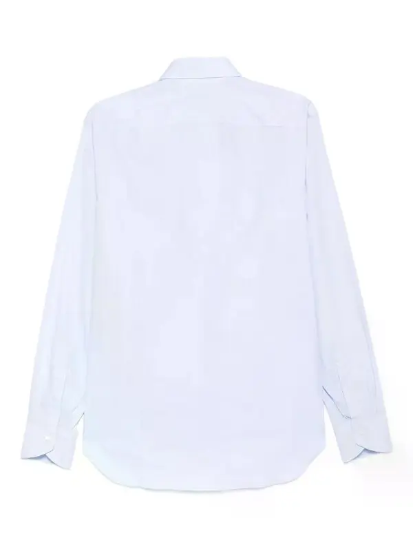 Canali Long-sleeve Cotton Shirt - Blue