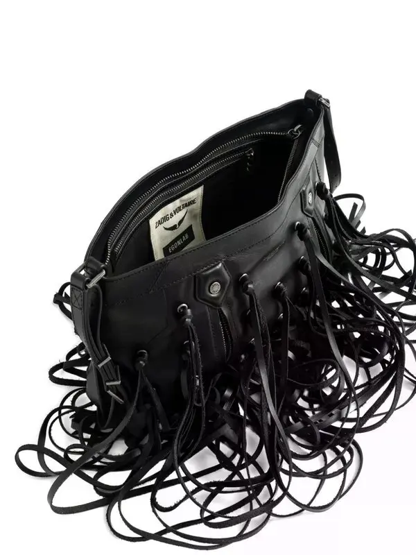 Zadig&Voltaire Leather Fringe Clutch