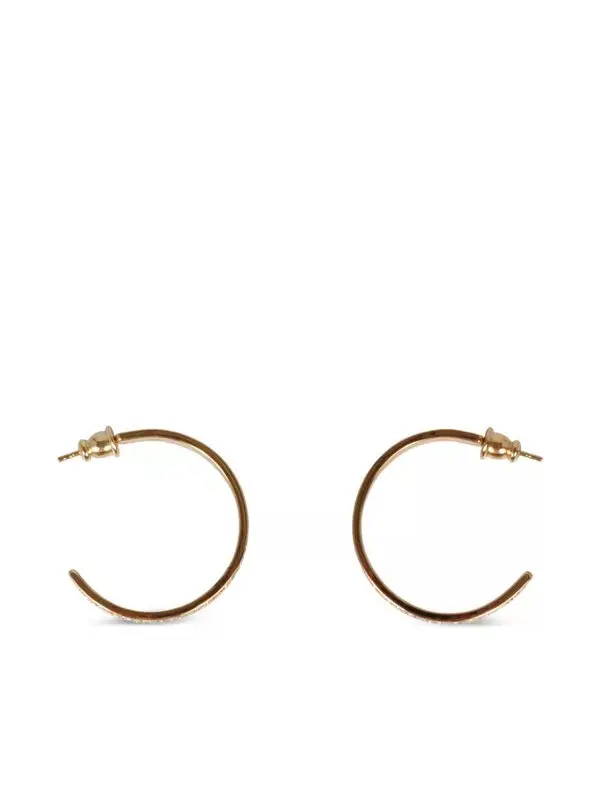 Fendi Ff-embellished Hoop Earrings