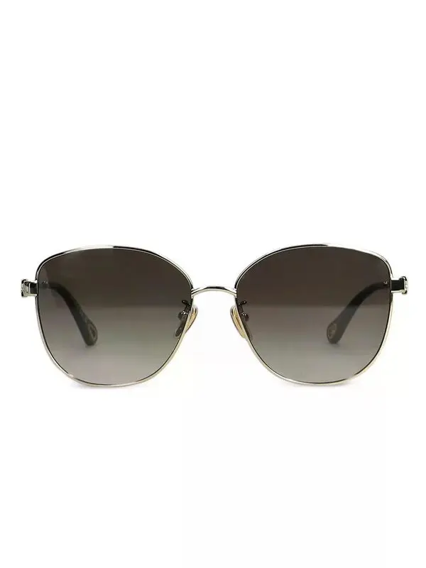 Chloé Square Frame Sunglasses - Gold
