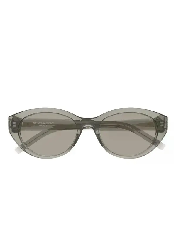 Saint Laurent Oval-frame Sunglasses - Grey
