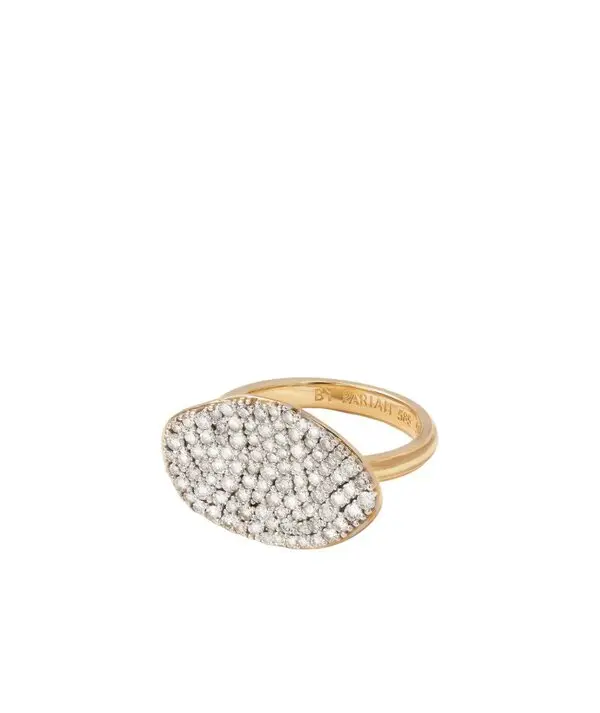 BY PARIAH Cluster Rhodium-plated Diamond Ring - Gold