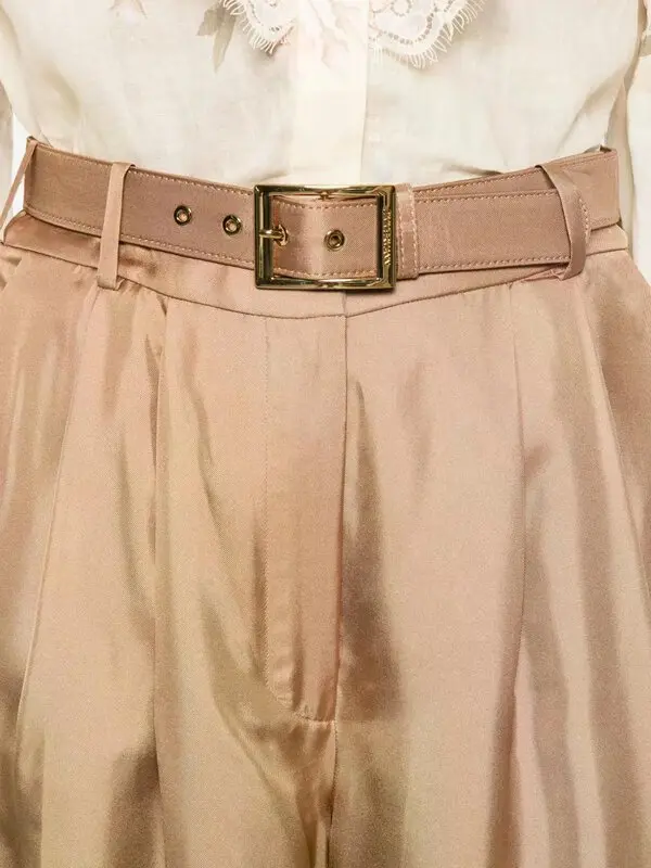 Zimmermann Pleated Belted Trousers