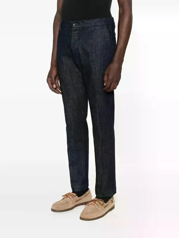 Jacob Cohen Natural Cotton Trousers - Blue