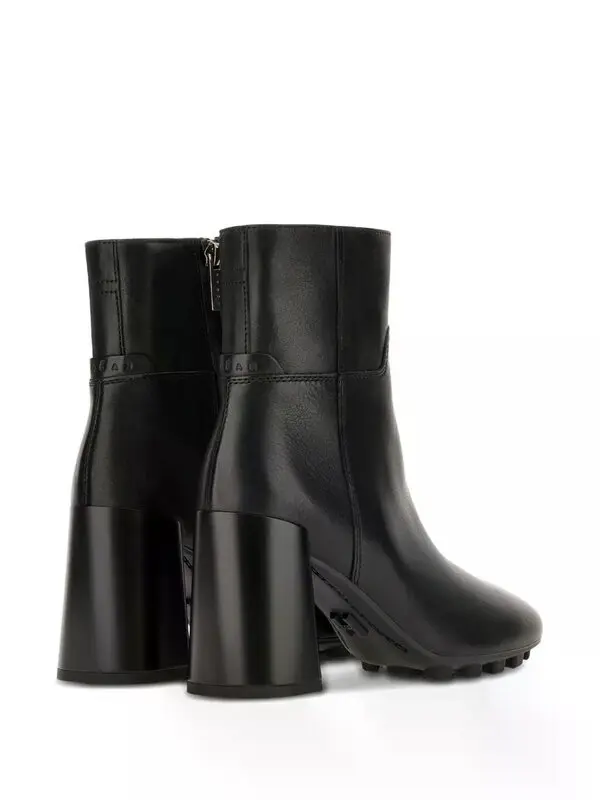 Hogan 90mm Leather Ankle Boots - Black