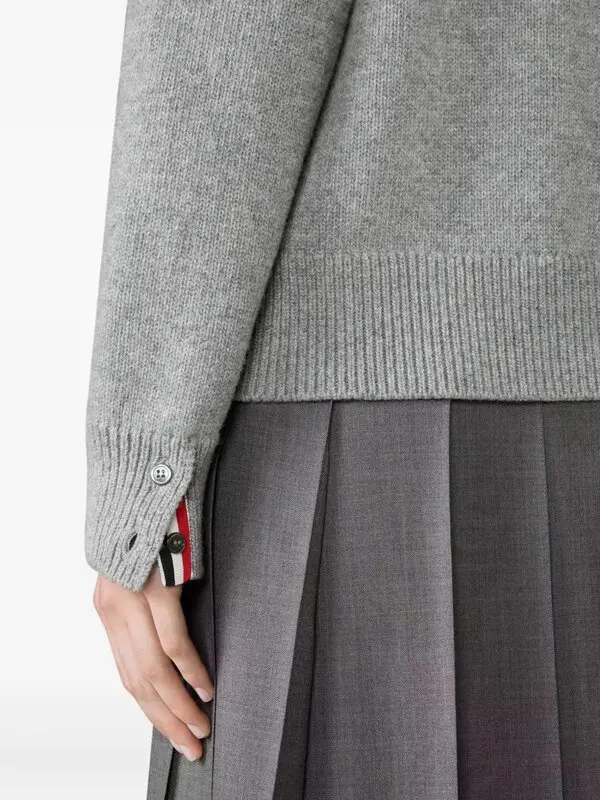 Thom Browne 4-bar Jersey-stitch Merino-wool Sweater