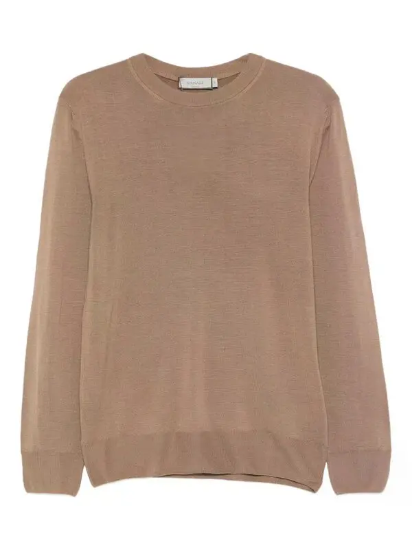 Canali Round-neck Wool T-shirt
