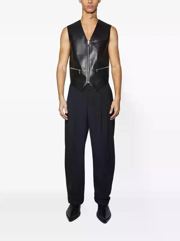 MUGLER Pleated Front Trousers
