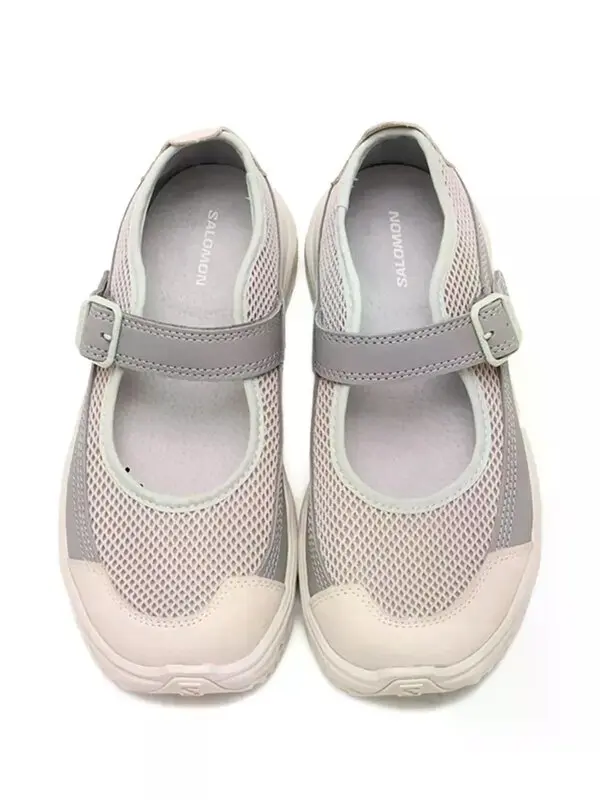SALOMON Buckle-strap Mesh Trainers - Grey