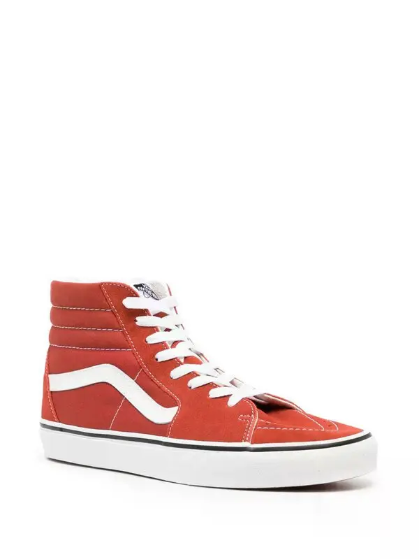 VANS Sk8-hi Logo-patch Sneakers - Red