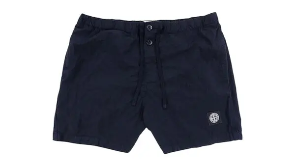 Stone Island Compass Logo Swim Shorts - Navy Blue