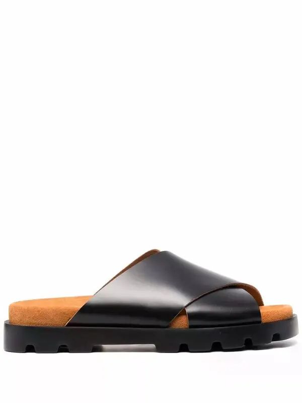 Camper Brutus Cross Strap Sandals