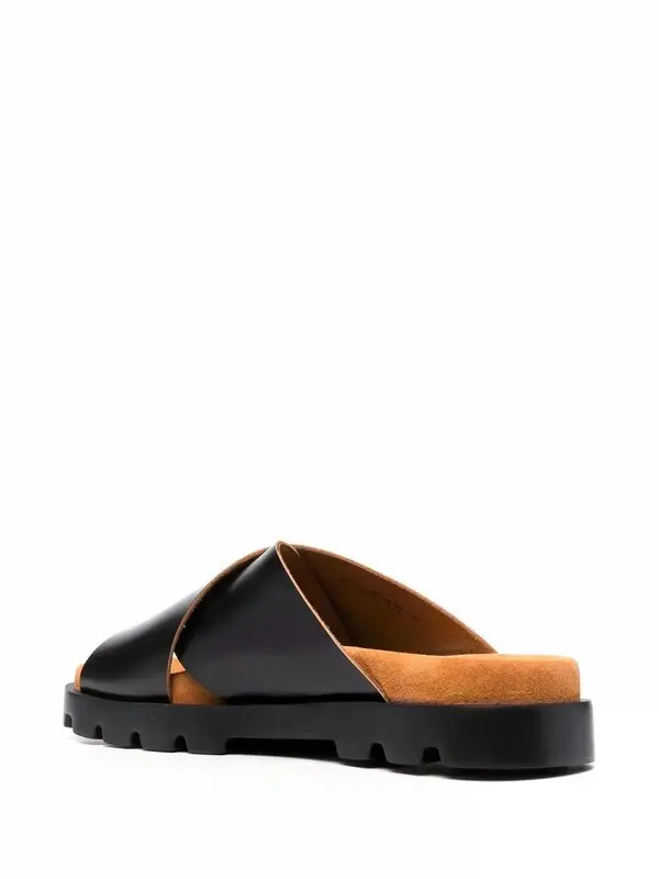Camper Brutus Cross Strap Sandals
