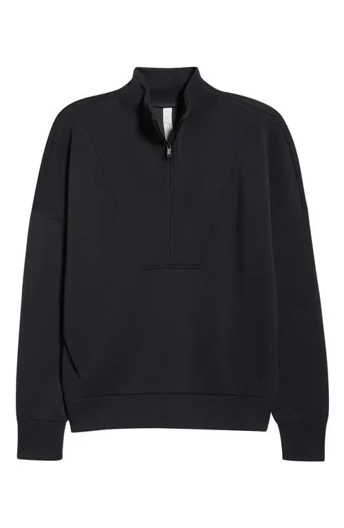Zella Ultra Soft Half Zip Pullover - Black