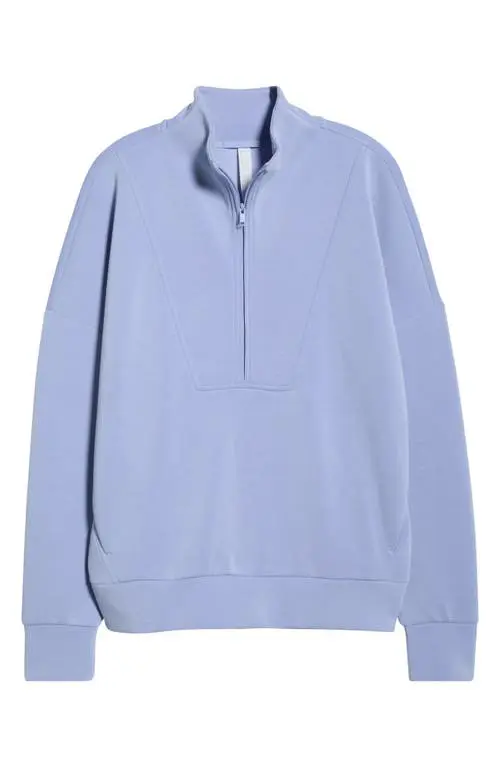 Zella Ultra Soft Half Zip Pullover - Blue Stork