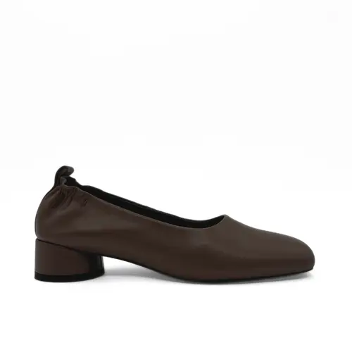 AMIE RAFA Planner Mini Block Heel - Brown