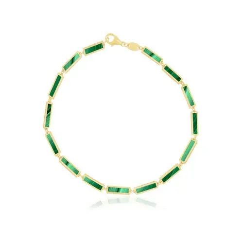 THE LOVERY FINE JEWELRY Malachite Bar Bracelet - Green