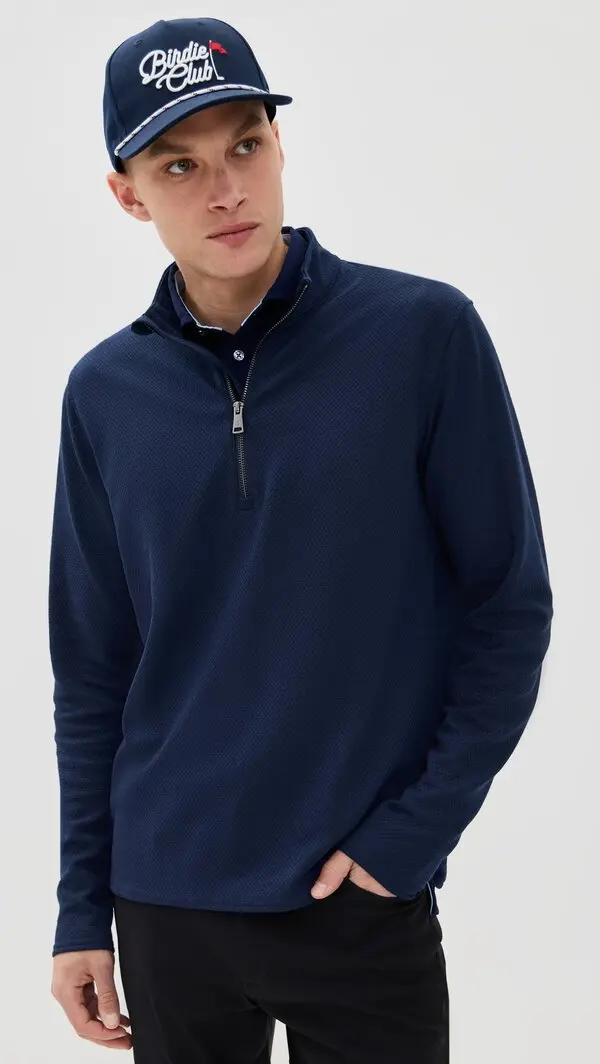 Greyson Troy Textured Fleece Quarter Zip