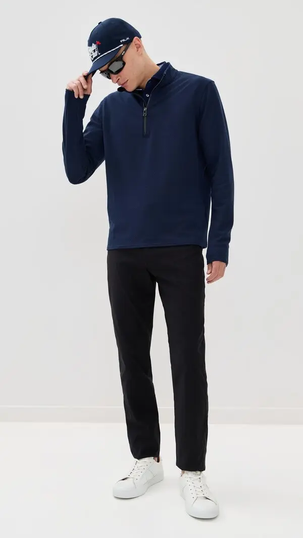 Greyson Troy Textured Fleece Quarter Zip