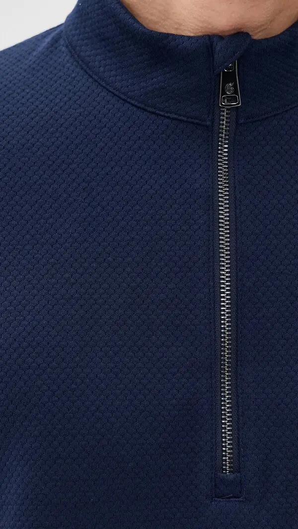 Greyson Troy Textured Fleece Quarter Zip