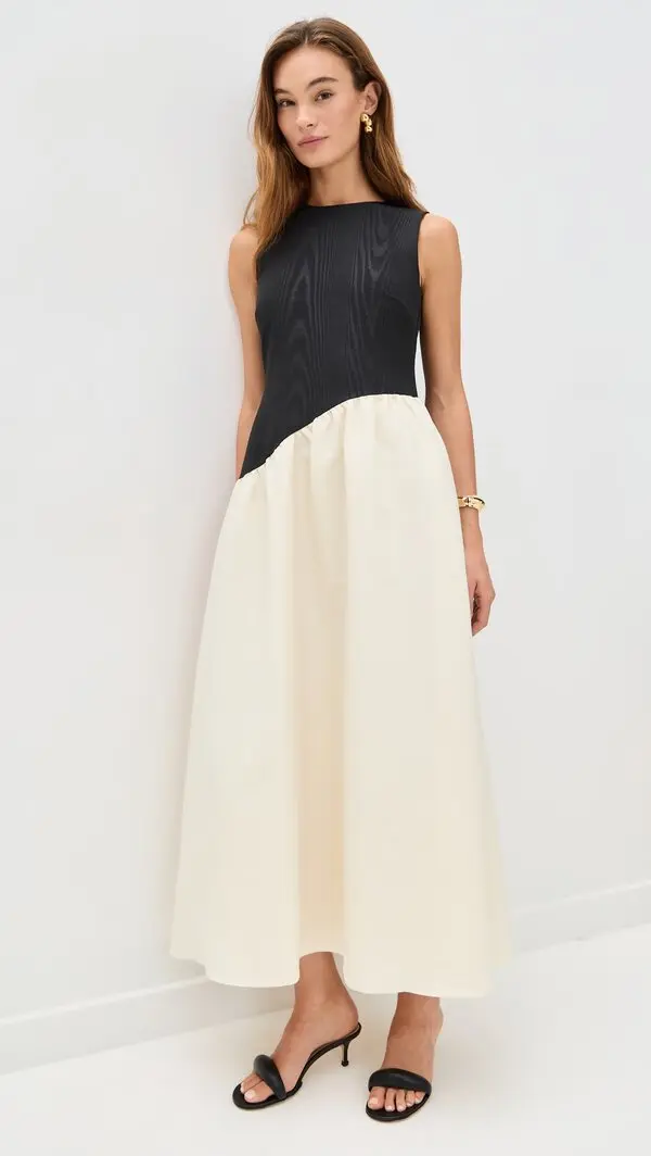 SIMONMILLER Laurel Moire Midi Dress