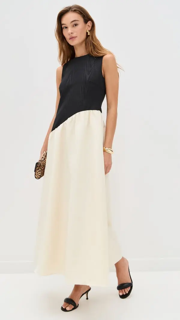 SIMONMILLER Laurel Moire Midi Dress
