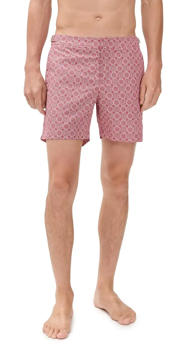 Orlebar Brown Bulldog Alchemy 6 Trunks - Dark Ruby