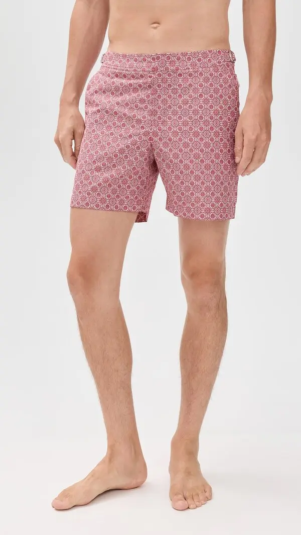 Orlebar Brown Bulldog Alchemy 6 Trunks - Dark Ruby