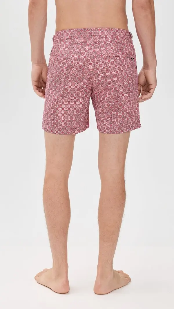 Orlebar Brown Bulldog Alchemy 6 Trunks - Dark Ruby