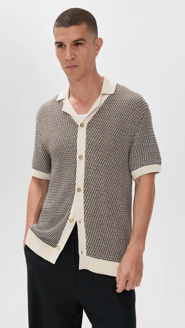 BOSS C-iconico Knit Button Polo Shirt