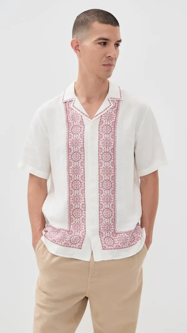 Orlebar Brown Maitan Linen Alchemy Shirt
