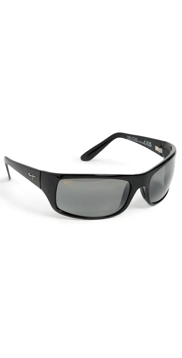 Maui Jim Peahi Sunglasses - Black-black-grey