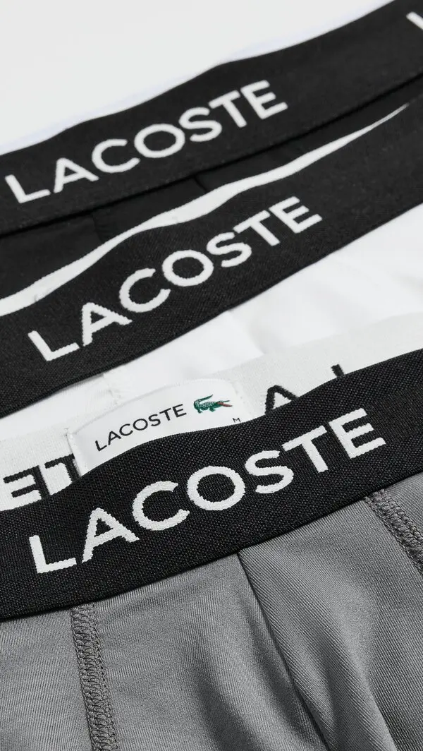 Lacoste Microfiber Trunks 3 Pack - Multi