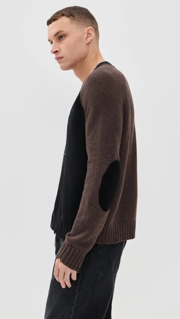 MAISON MARGIELA Colorblock Cardigan