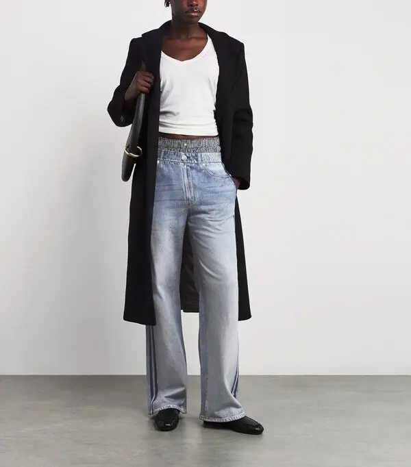 Rag & Bone Miramar Wide-leg Trackpants - Blue