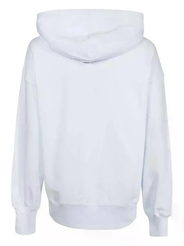MSGM Cat-print Cotton Hoodie - White