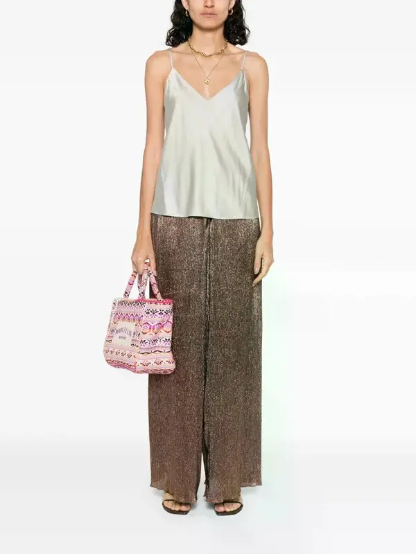 FORTE_FORTE Satin-finish Top - Grey