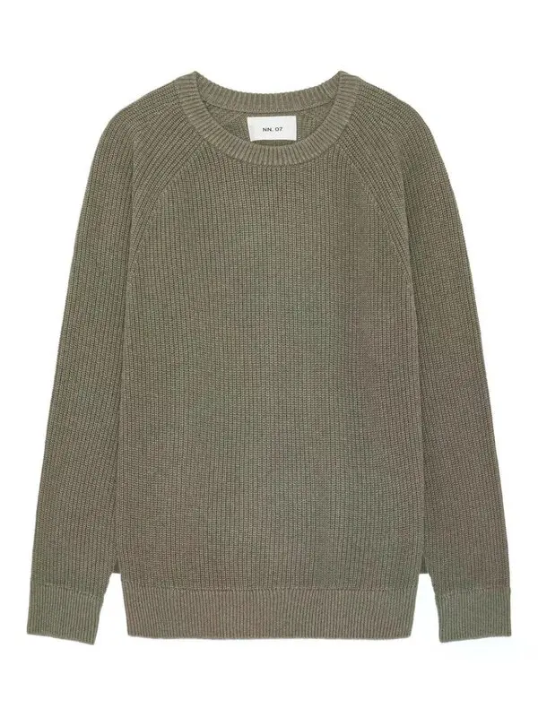 Nn07 Raglan-sleeve Ribbed Sweater