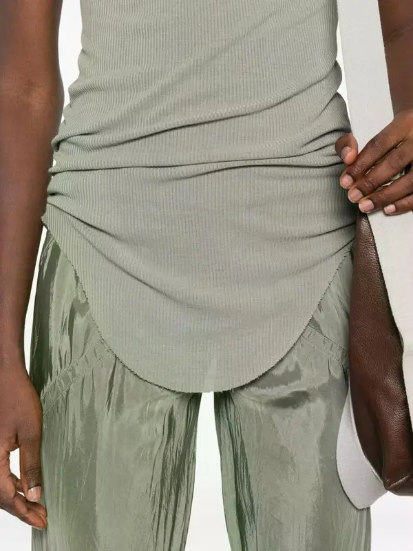 Rick Owens Skorpio Ribbed Tank Top - Green