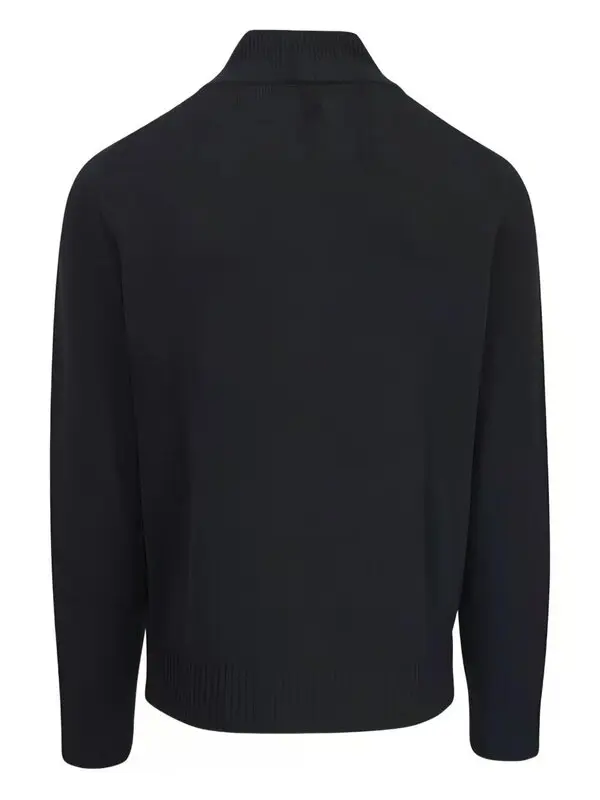 Canali Zip-up Cardigan - Blue