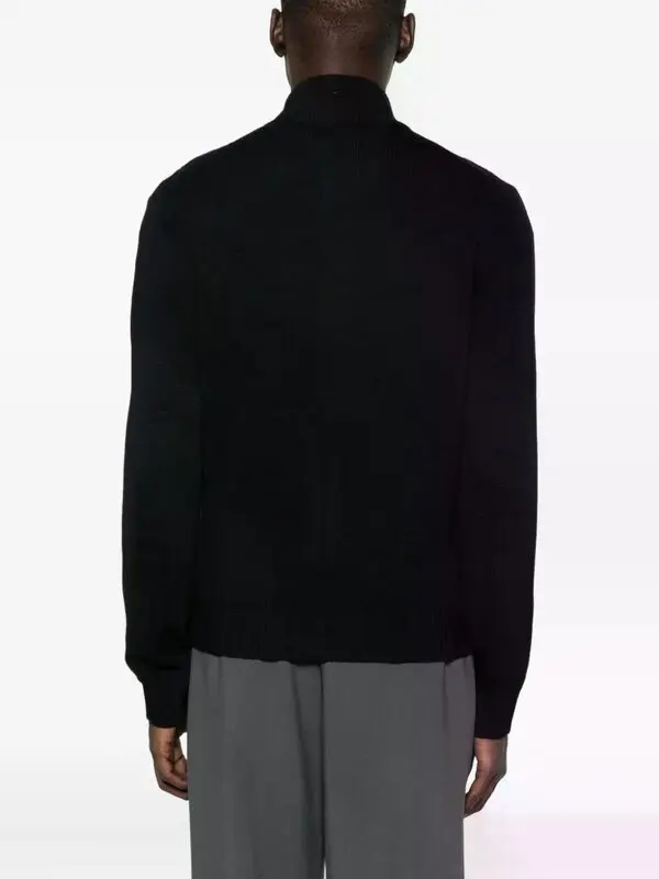 Canali Zip-up Cardigan - Blue
